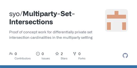 Github Syomultiparty Set Intersections Proof Of Concept Work For Differentially Private Set