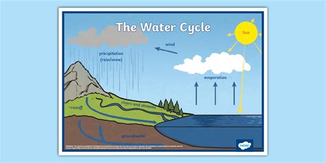 The Water Cycle Display Poster Teacher Made Twinkl