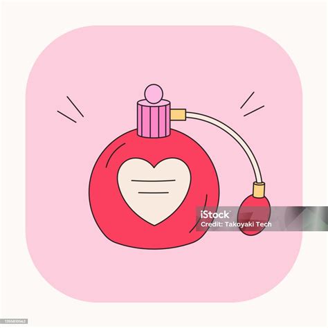 복고풍 향수 쾰른 귀여운 만화 일러스트 빈티지 향수 향수의 핑크 낙서 아이콘 벡터 화장품 향수 병 향수 미용 위생 제품에 대한