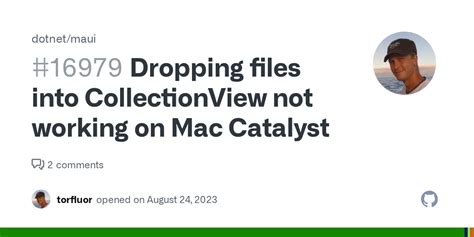Dropping Files Into Collectionview Not Working On Mac Catalyst · Issue