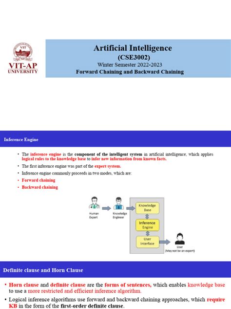 Forward And Backward Chaining Pdf Inference Logic