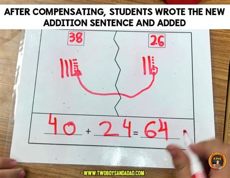 How To Use The Compensation Strategy For Addition Two Boys And A Dad