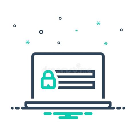 Mix Icon For Passwords Protection And Login Stock Vector Illustration Of Passwordsprotection