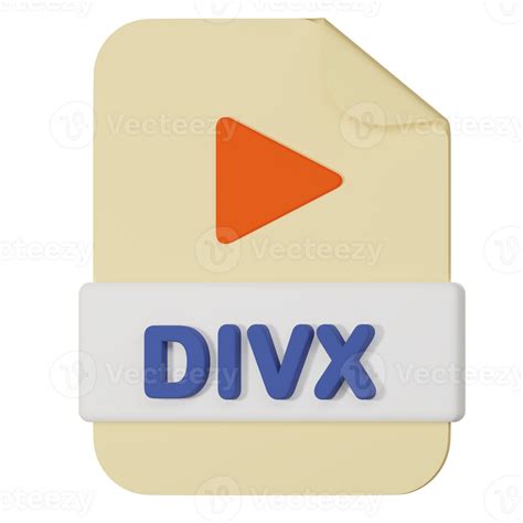 Divx Filename Extension 3d Icon 29887679 PNG