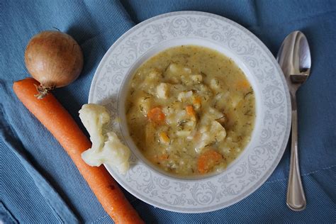 Крем супа от карфиол и картофи здравословна рецепта Vita Naturale