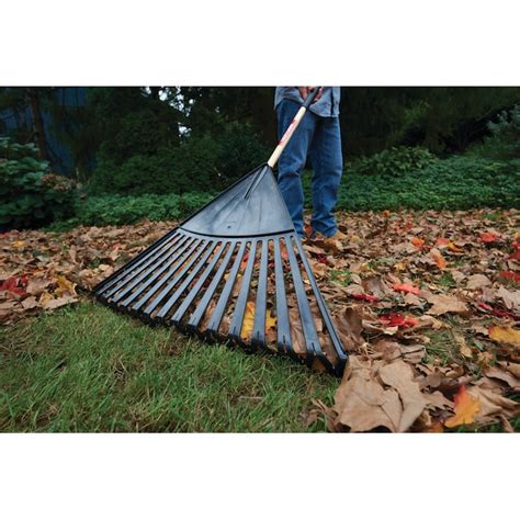 Craftsman 30 In Poly Lawn And Leaf Rake With Wood Handle Cmxmlba2100 At