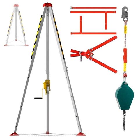 1800 Lbs Confined Space Tripod Confined Space Tripod Kit With 98 Wire