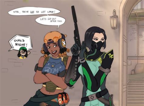 Raze And Viper Fanart In 2021 Fan Art Character Art Girls Night