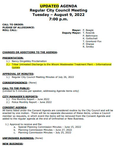 Free 10 Agenda Meeting Samples In Pdf