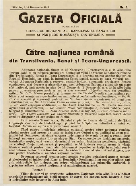 Unirea Trasnilvaniei Banatului Crisanei Si Maramuresului In Imagini