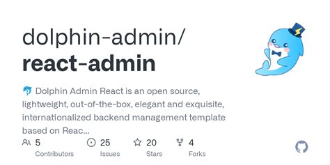 Github Dolphin Adminreact Admin 🐬 Dolphin Admin React Is An Open