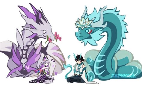 Dan Heng Castorice Dan Heng And Netherwing Honkai And 1 More Drawn