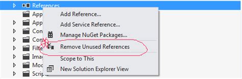 Removing All Unused References From A Project In Visual Studio Projects