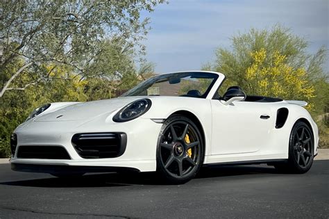 2 800 Mile 2019 Porsche 911 Turbo S Cabriolet For Sale On Bat Auctions