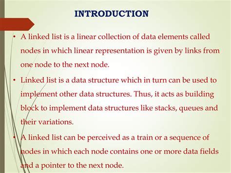 Introduction Linked Lists Singly Linked List Pptx Programming Languages Computing