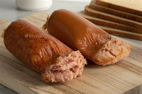 Traditional German Coarse And Fine Teewurst Stock Photo By Picturepartners