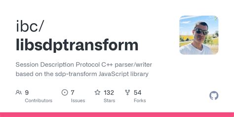 github ibc libsdptransform session description protocol c parser