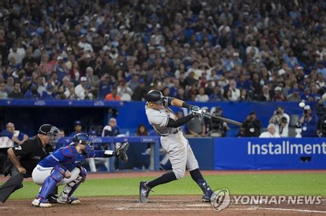 Nyy 저지 61호 홈런61년 만에 Al 시즌 최다홈런 타이 연합뉴스