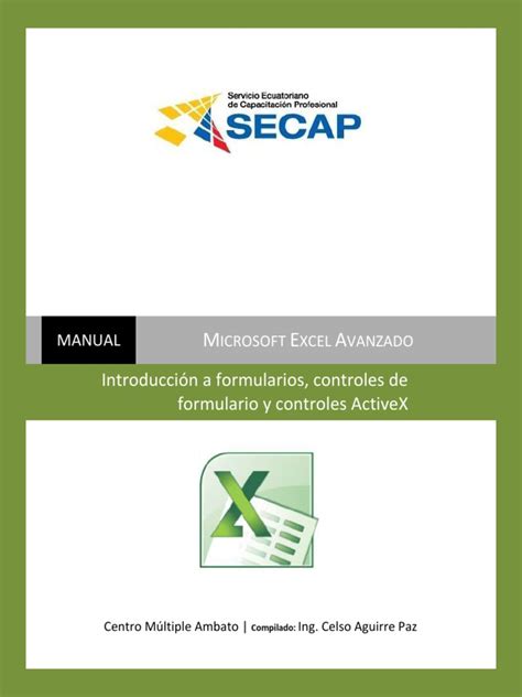Pdf Manual Excel Avanzado Formularios Dokumen Tips