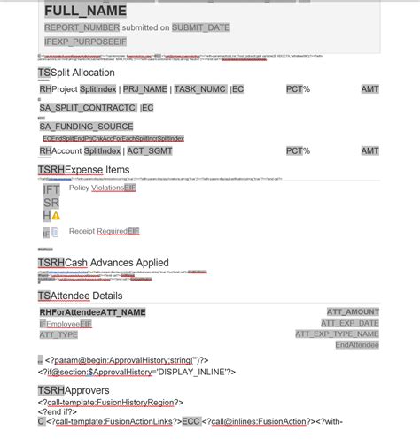 How To Edit The Expense Approval Notification Report Template — Cloud