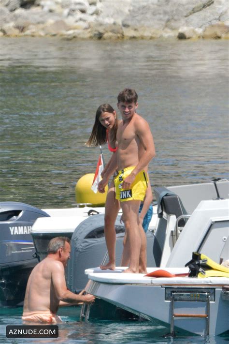 Charlotte Sine And Charles Leclerc Having Fun Abroad A Speed Boat Near