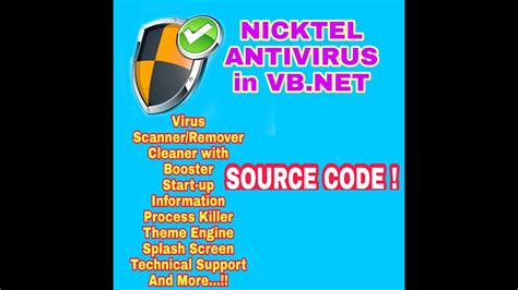 Nicktel Antivirus Made In Vbnet Source Code How To Make Antivirus