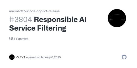 Responsible Ai Service Filtering · Issue 3804 · Microsoftvscode Copilot Release · Github