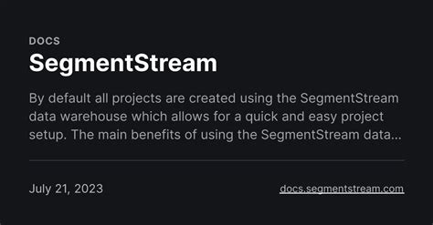 Segmentstream