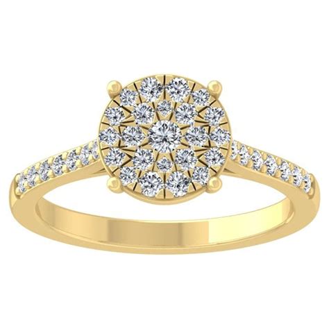 Araiya Fine Jewelry 14k Yellow Gold Round Shape Lab Grown Diamond