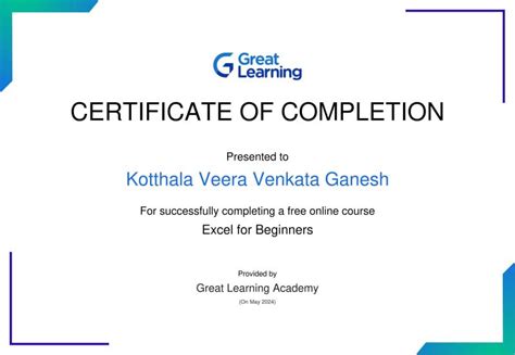 Veera Venkata Ganesh Kotthala On Linkedin Greatlearningacademy Greatlearning Glacertificate