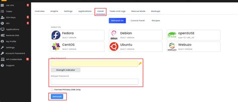 How To Reinstall An Operating System On A Truehost VPS
