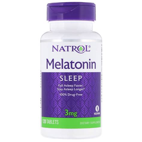 Natrol Melatonin 3 Mg 120 Tablets Iherb