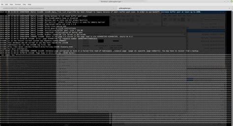 corruption mariadb corrupted after attempting full backup with