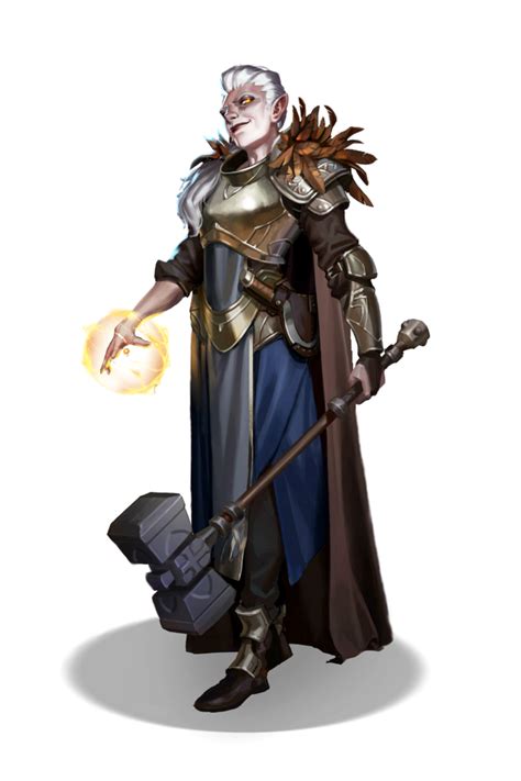 Female Half Elf Hammer Champion Fighter Pathfinder 2e Pfrpg Dnd Dandd 3