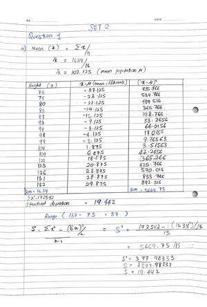 STA404 Assessment 3 Answer Scheme UNIVERSITI TEKNOLOGI MARA TEST