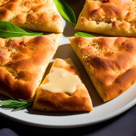 Premium Ai Image Italian Focaccia Bread With Rosemary And Garlic