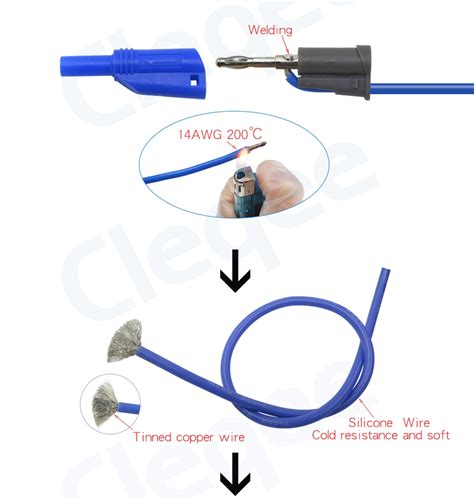P1050 1 высокое качество 4 мм разъем типа банан безопасный штабелированный тестовый свинцовый