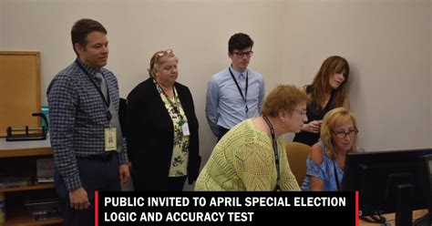 Public Invited To Special Election Logic And Accuracy Test Lynnwood Times