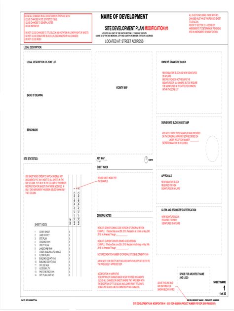 Fillable Online Sdp Modification Template City And County Of Denver Fax Email Print Pdffiller