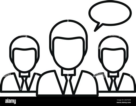 People Classroom Icon Outline People Classroom Vector Icon For Web