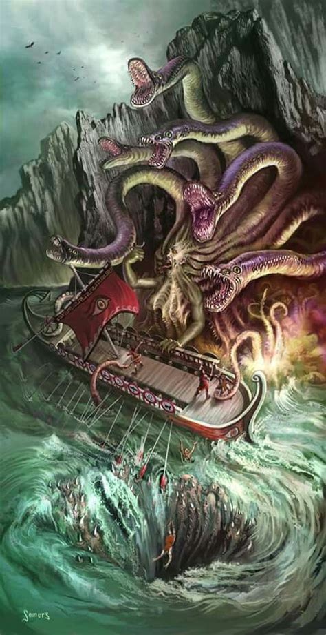 Escila Y Caribdis Greek Mythology Art Greek And Roman Mythology