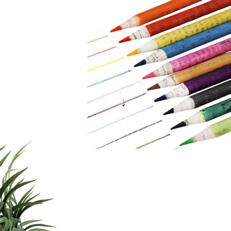 Anti Plastic Colouring Seed Pencils Green Ard