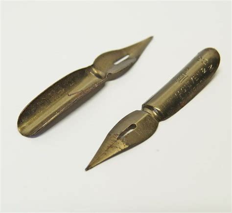 Two Vintage Calligraphy Dipping Pen Nibs Vintage Nibs Pen Nib Sweater Crochet Pattern Easy