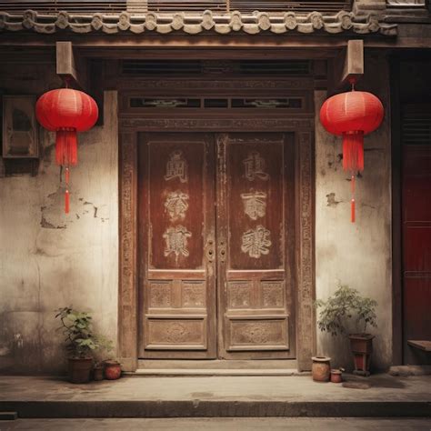 Premium Photo Chinese Door