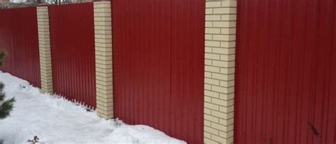 Имитация кирпичного столба для забора: недостатки, отделка