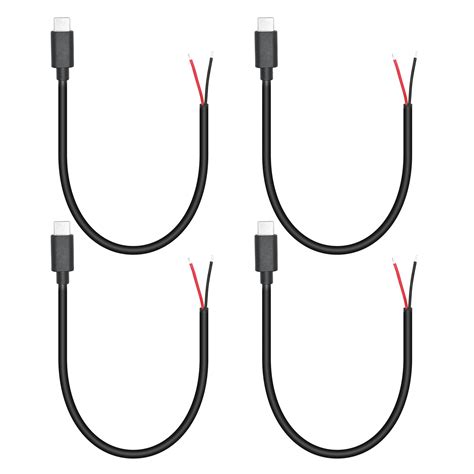 Usb C To 2 Pin Bare Wire Open End Power Cable 11inch 5v5a