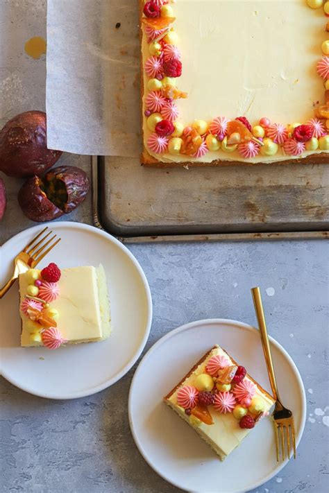 Passion Fruit Sheet Cake With Passion Fruit Buttercream Recipe