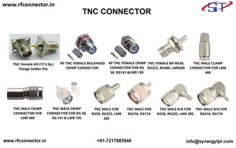 Tnc Type Connectors 18 Ghz At ₹ 50 Piece In New Delhi Id 2853769956155