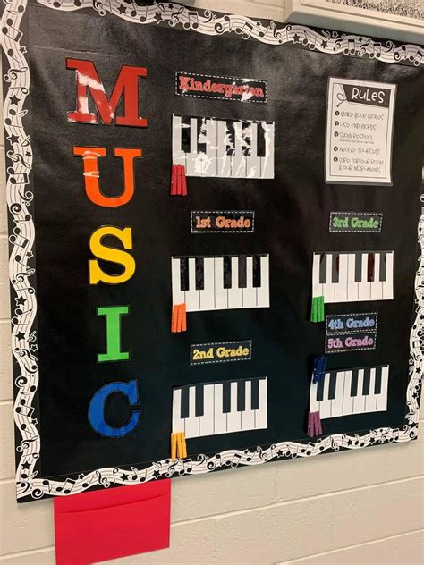 Music Behavior Chart For Elementary Music Classroom