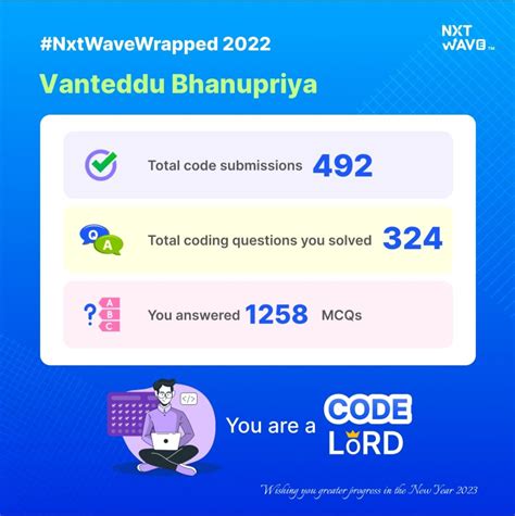 Bhanupriya Vanteddu On Linkedin Nxtwave Learningconsistency